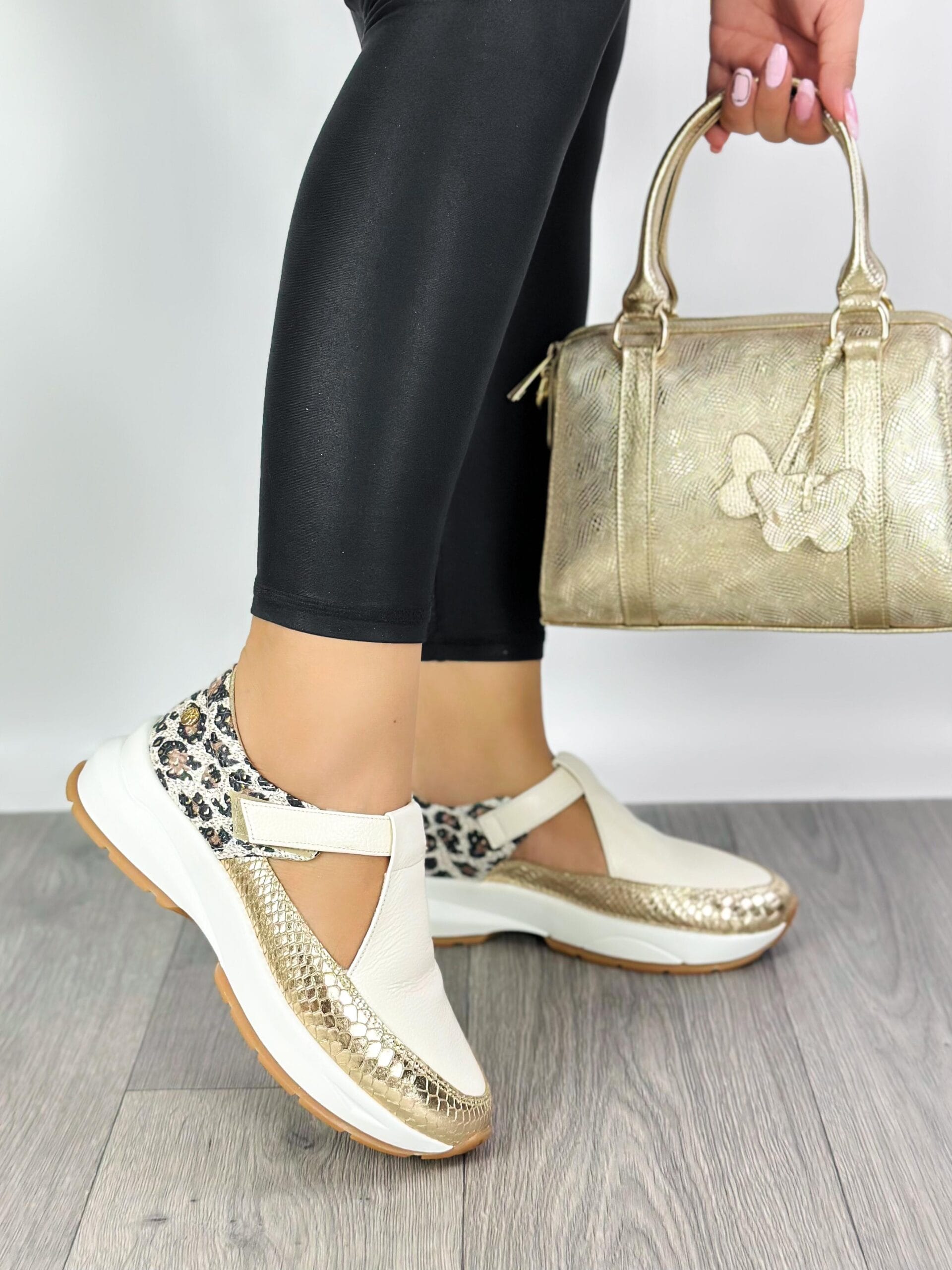 Silk Talco x Oro con Print | Comodidad y Estilo Sin Cordones