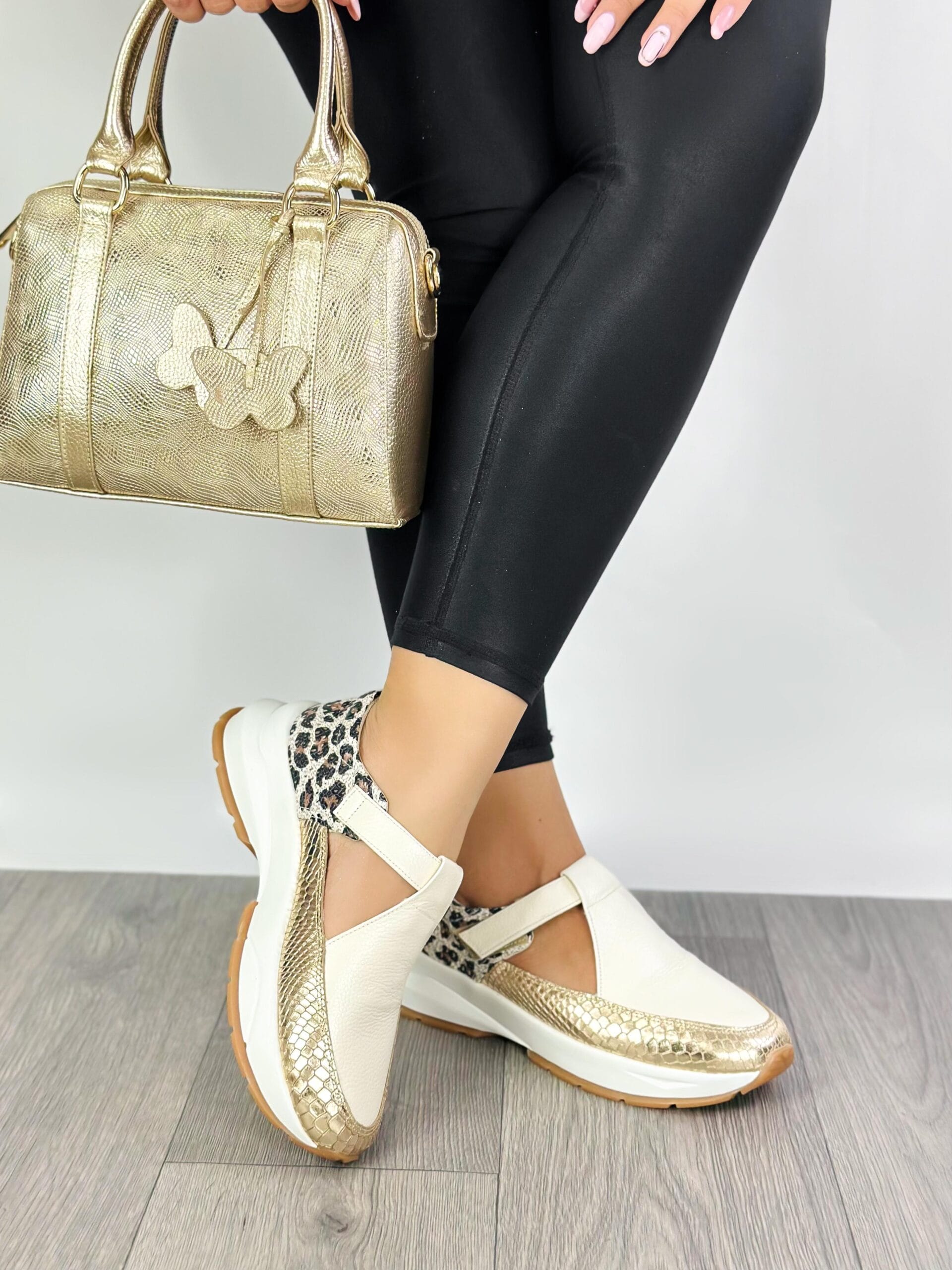 Silk Talco x Oro con Print | Comodidad y Estilo Sin Cordones